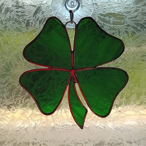Four Leaf Clover Stained Glass Suncatcher - Etsy