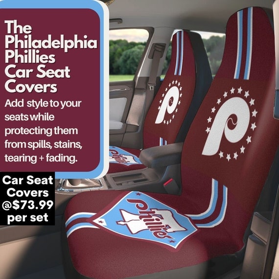 Baseball Philadelphia Phillies Car Seat Covers Perfect Gift for Phillies Baseball Fans Everywhere Show Your Phillies Team Spirit Etsy