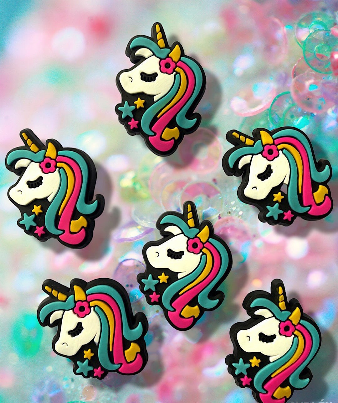Rainbow Unicorn, Croc Charm, Jibitz Charm, Princess Croc Charm - Etsy