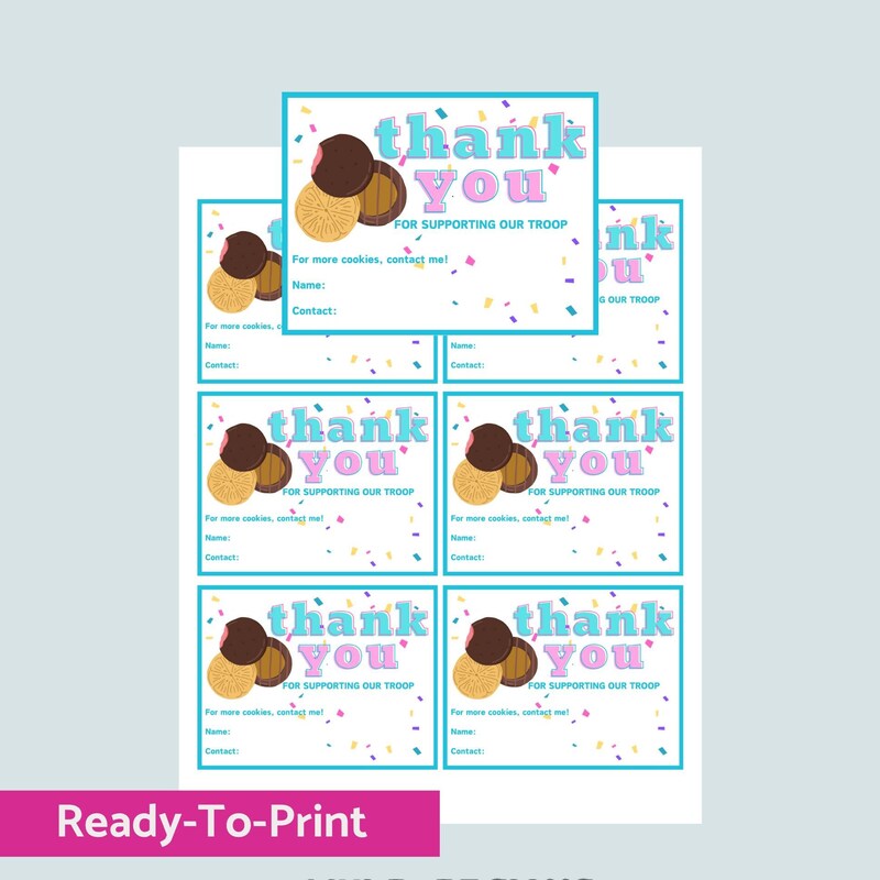 Girlscout Thank You Cards - Etsy