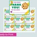 Girl Scout Cookie Thank You Card, Download and Print, Girl Scout Cookie ...