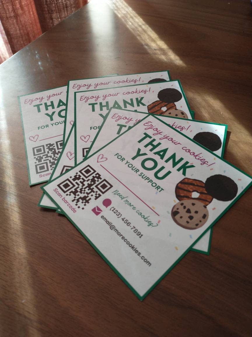 Girl Scouts Thank You Note, Editable Template, Easy-to-edit, Girl ...