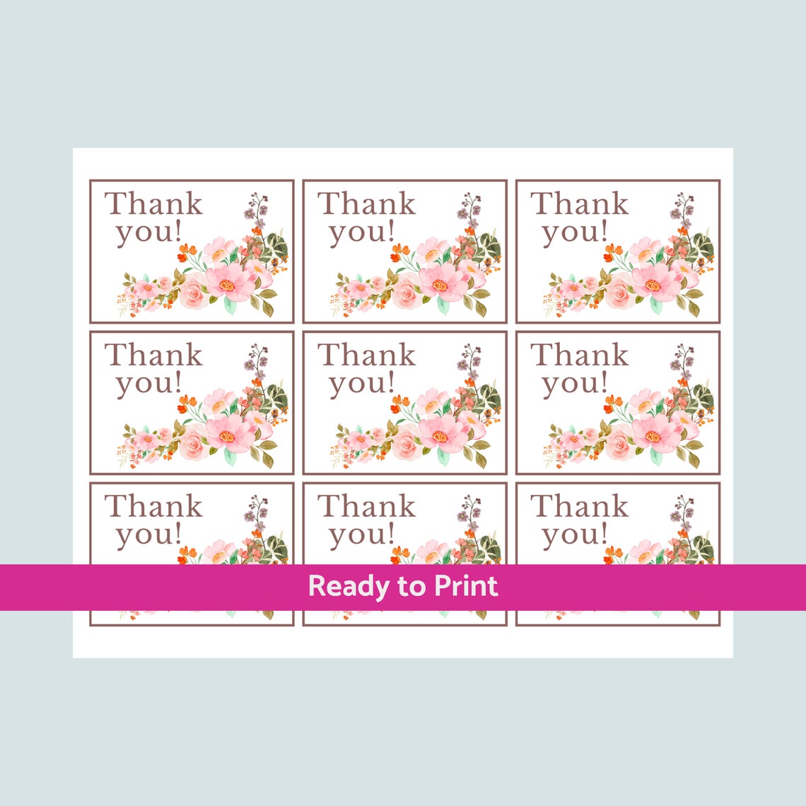 Shipping Thank You Card, Download and Print, Small Business Thank ...