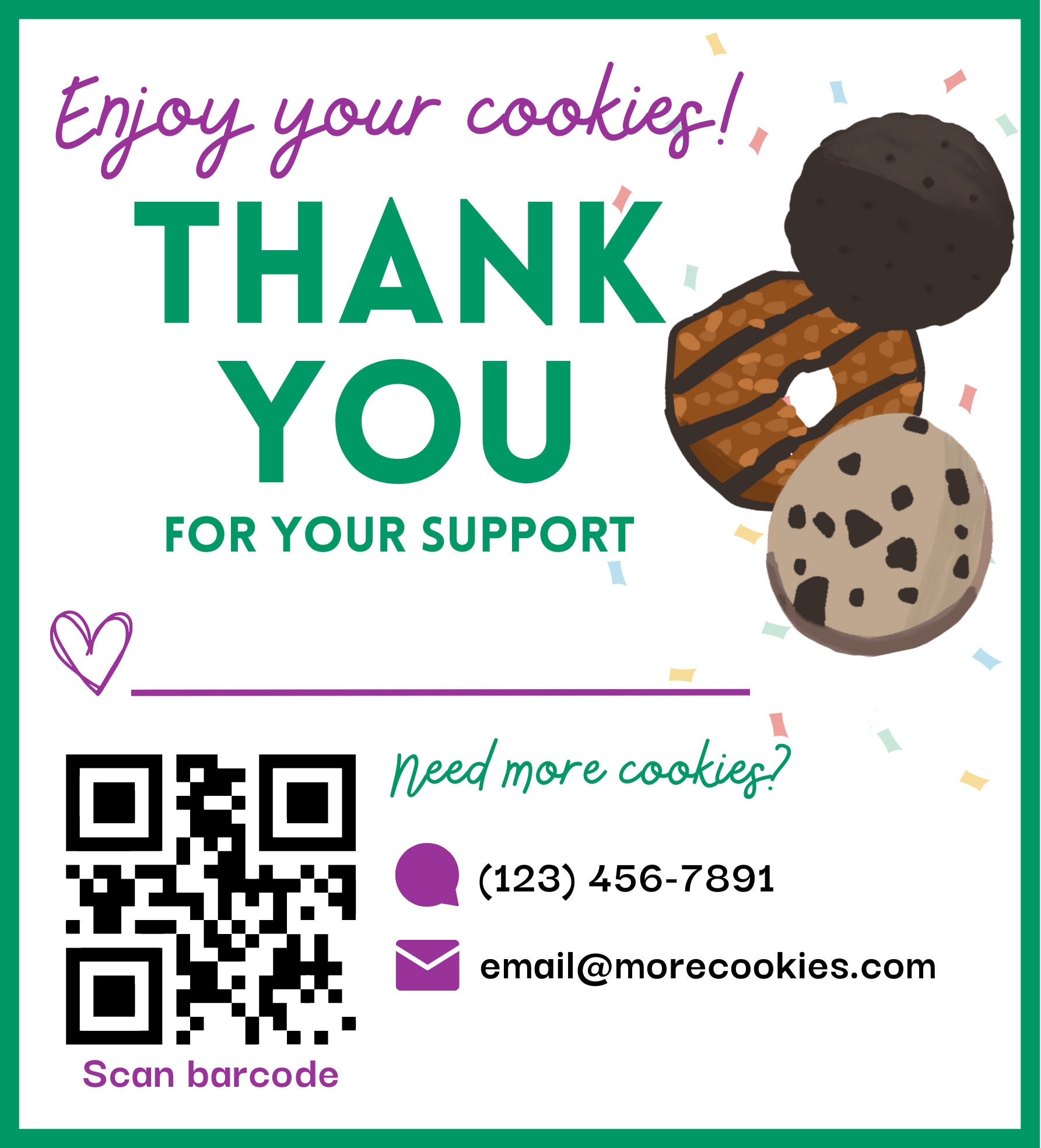 Girl Scouts Thank You Note, Editable Template, Easy-to-edit, Girl ...