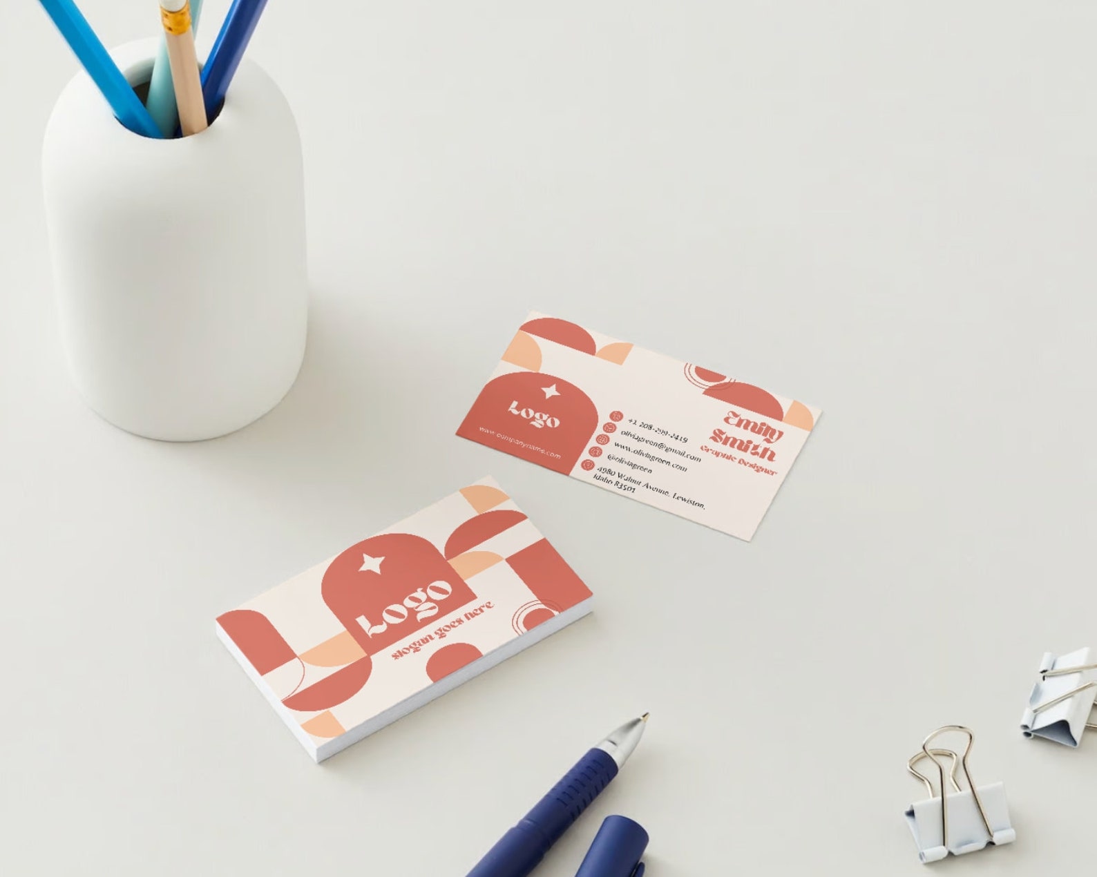 Boho Business Cards for Small Business | Business Cards Editable in ...