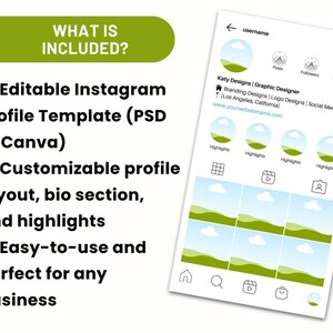 Editable Instagram Profile Template | Social Media Branding | Instagram ...