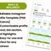 Editable Instagram Profile Template | Social Media Branding | Instagram ...