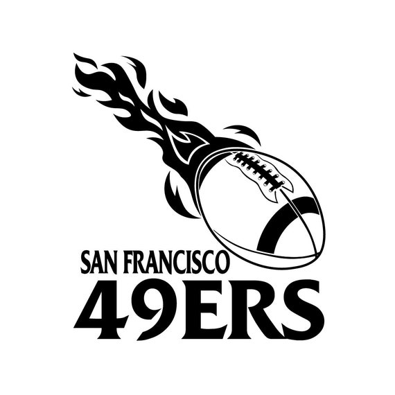 49ers Logo Black And White