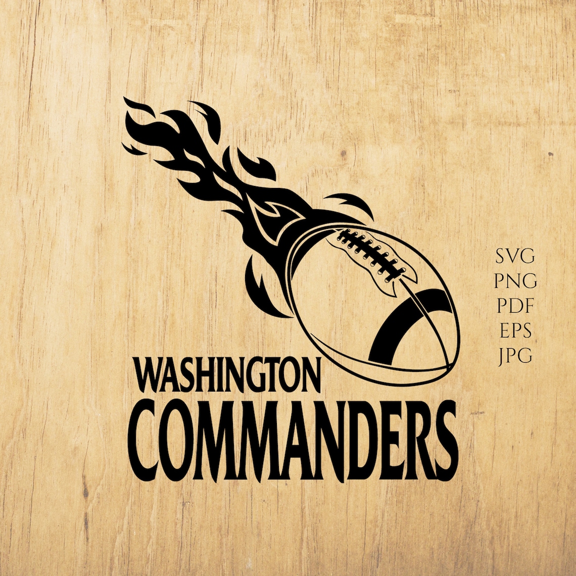 Washington Football Commanders SVG Vector Digital Design Wall Shirt Mug ...