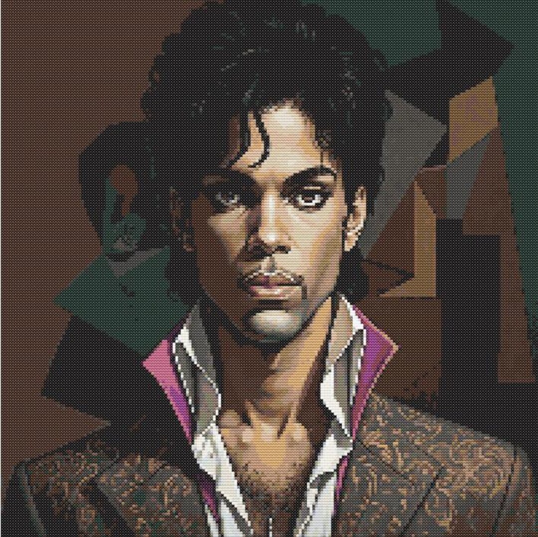 Prince the Artist Fan Art 80s Music Musician Cross Stitch Pattern 200 X ...