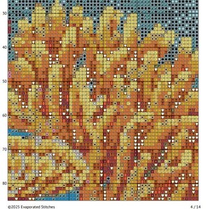 Ocean Coral Watercolor Cross Stitch Pattern - Design Size: 200 X 200 ...