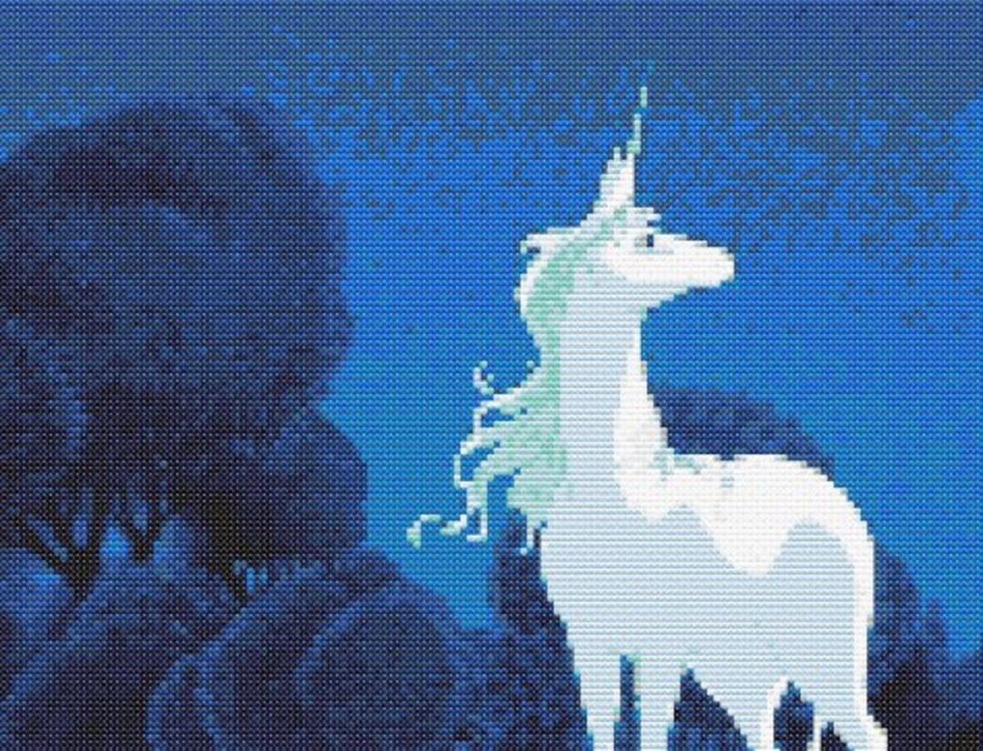 The Last Unicorn, Cross Stitch Pattern 22600 Stitches, 200 X 113 - Etsy