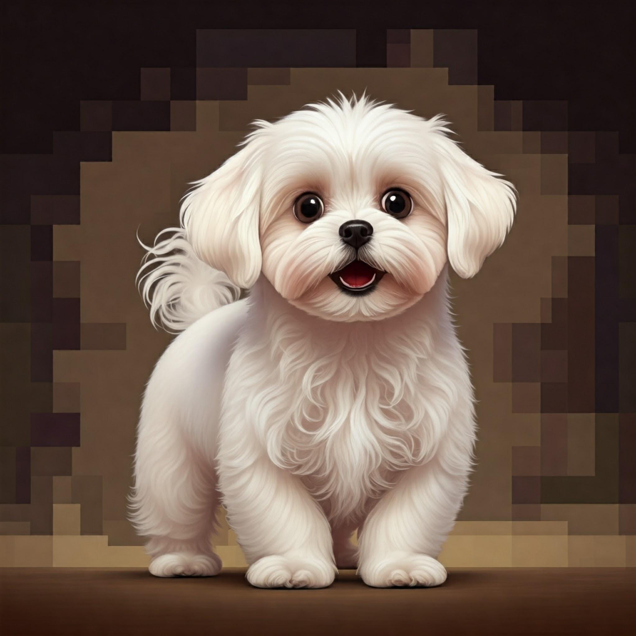 Maltipoo Dog Cross Stitch Pattern - Design Size: 200 X 200 Stitches - Etsy