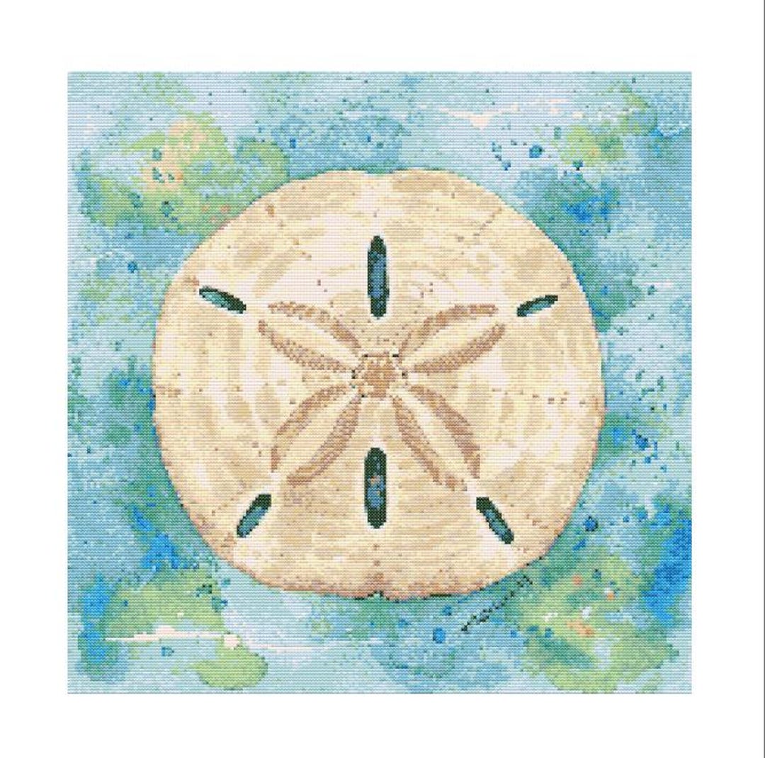 Sand Dollar Cross Stitch Pattern Design Size: 200 X 200 Stitches - Etsy