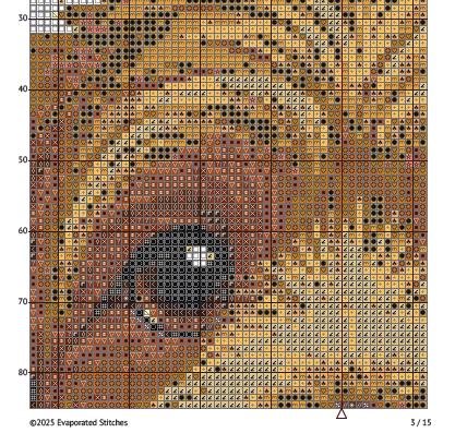 Labradoodle Puppy Portrait Cross Stitch Pattern - Design Size: 200 X ...
