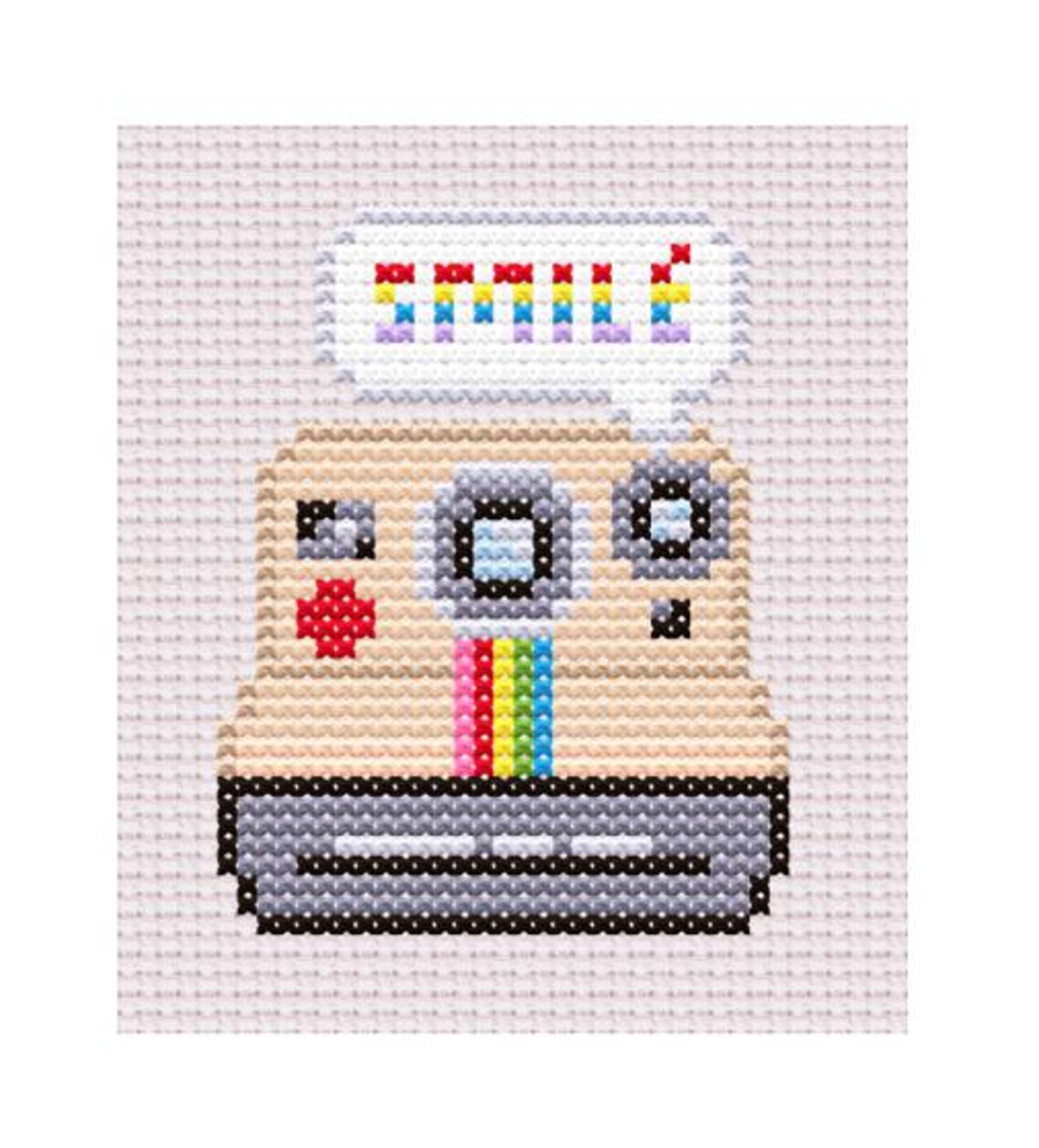 Retro Polaroid Cross Stitch Pattern - Design Size: 40 X 46 Stitches - Etsy