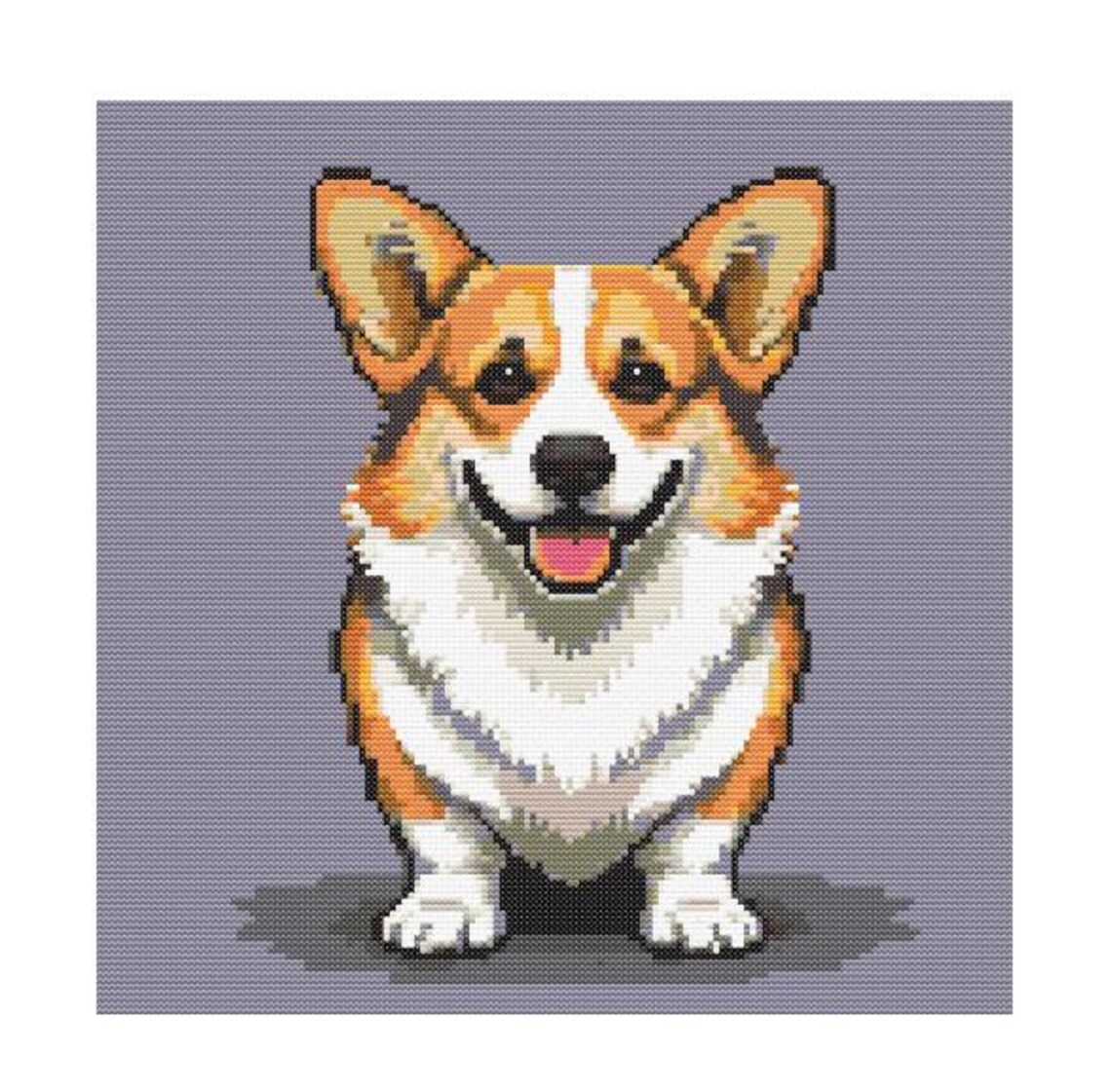 Welsh Corgi Cross Stitch Pattern - Design Size: 150 X 150 Stitches - Etsy