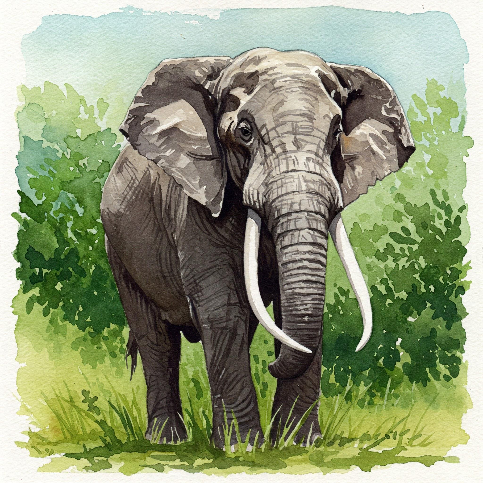 Elephant Cross Stitch Pattern - Design Size: 200 X 200 Stitches - Etsy