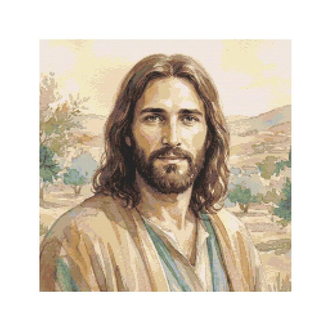 Jesus Christ of Nazareth Cross Stitch Pattern - Design Size: 200 X 200 ...