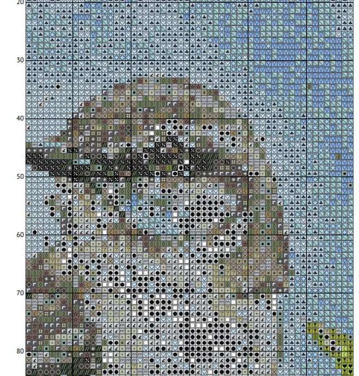 Mockingbird Watercolor Cross Stitch Pattern - Design Size: 200 X 200 ...