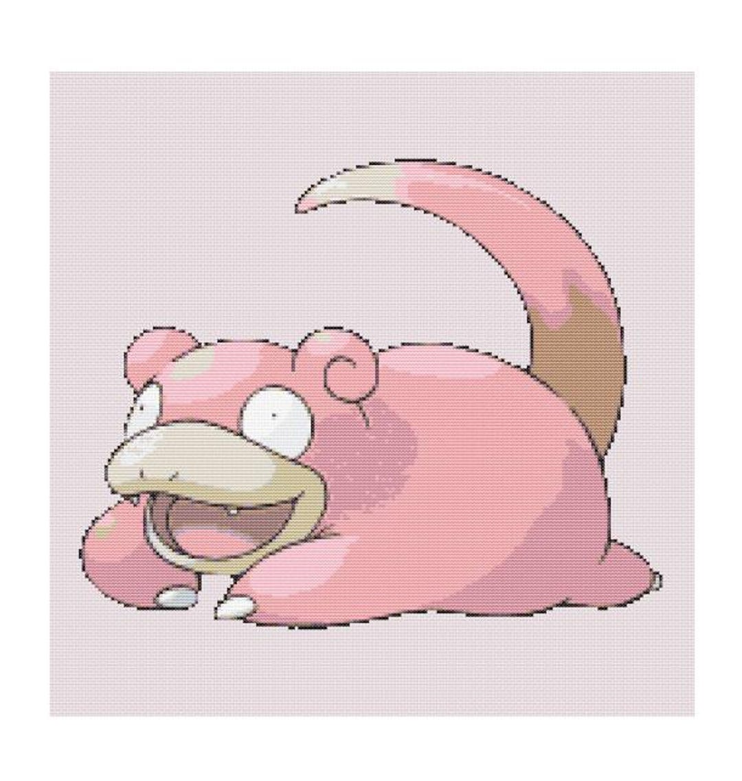Slowpoke Pokemon Stitch Pattern Design Size: 200 X 200 Stitches - Etsy