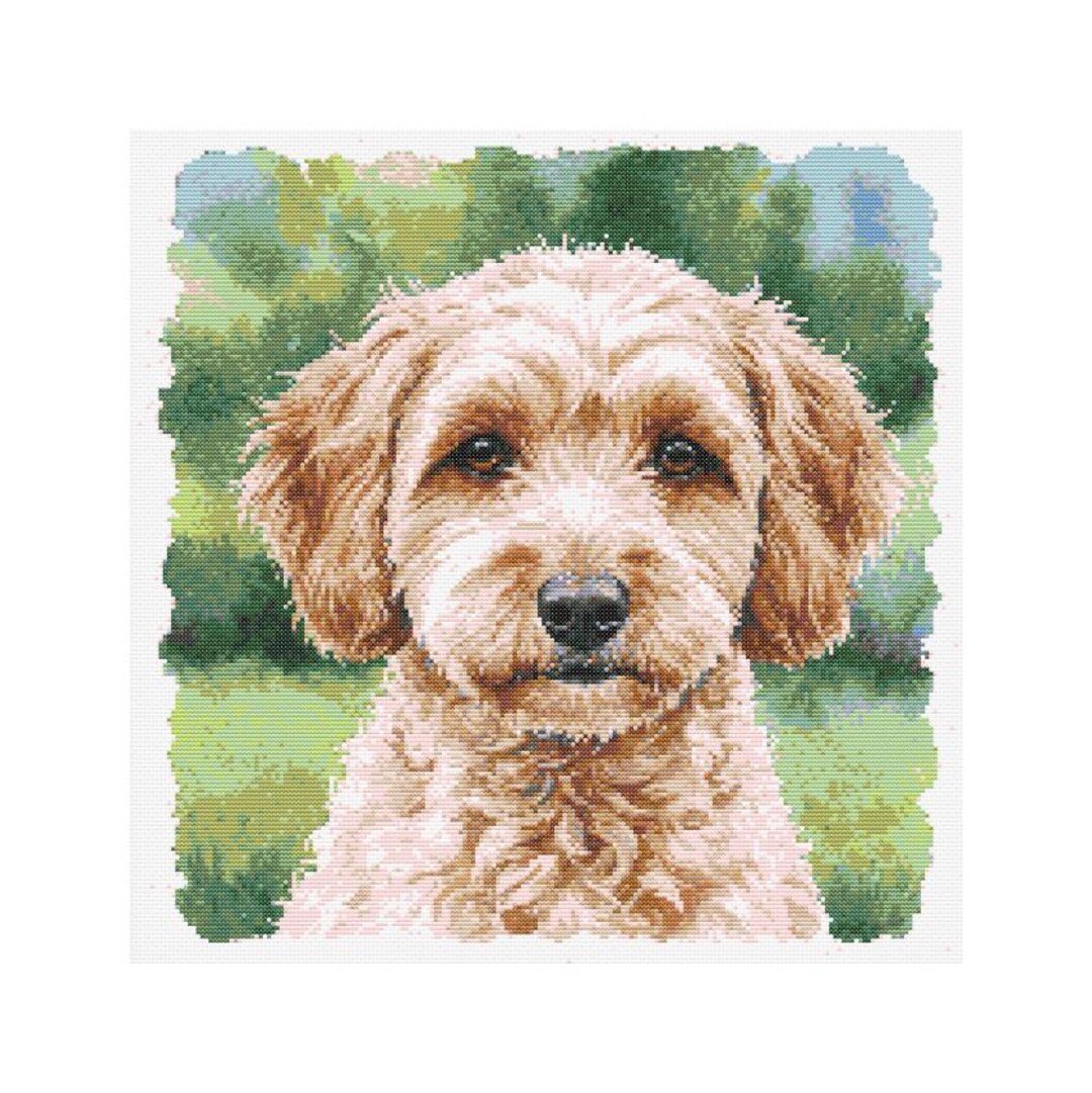 Labradoodle Watercolor Cross Stitch Pattern - Design Size: 200 X 200 ...