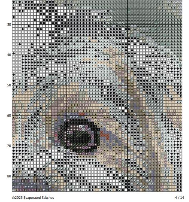 Maltipoo Watercolor Cross Stitch Pattern - Design Size: 200 X 200 ...