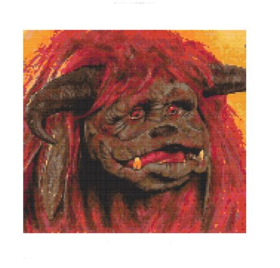 Ludo From Labyrinth Cross Stitch Pattern - 20550 Stitches, (150 X 137 ...