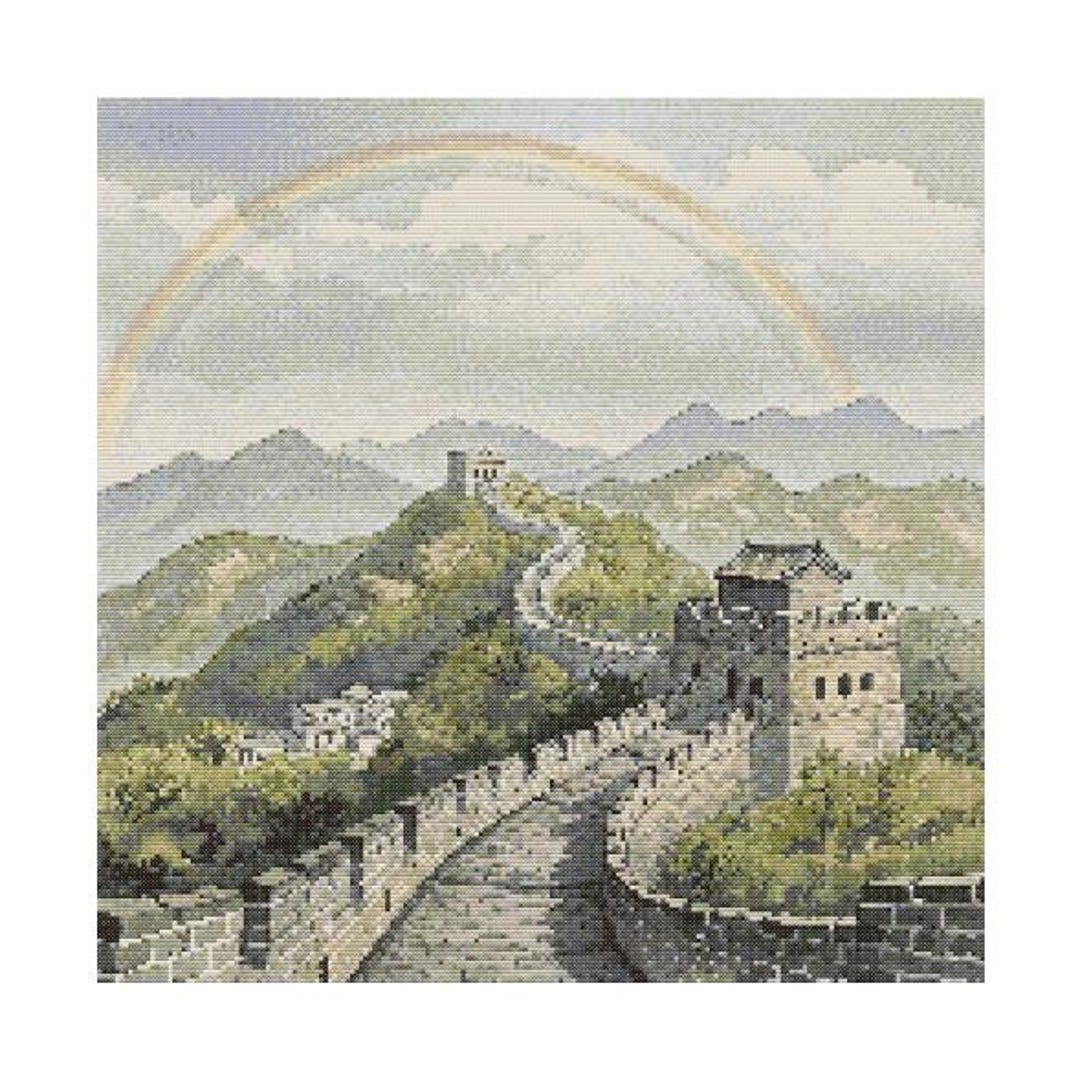 Wall of China Cross Stitch Pattern – Beginner Embroidery (PDF Pattern ...