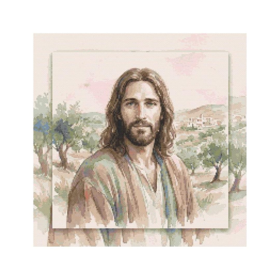 Jesus Christ of Nazareth Cross Stitch Pattern - Design Size: 200 X 200 ...