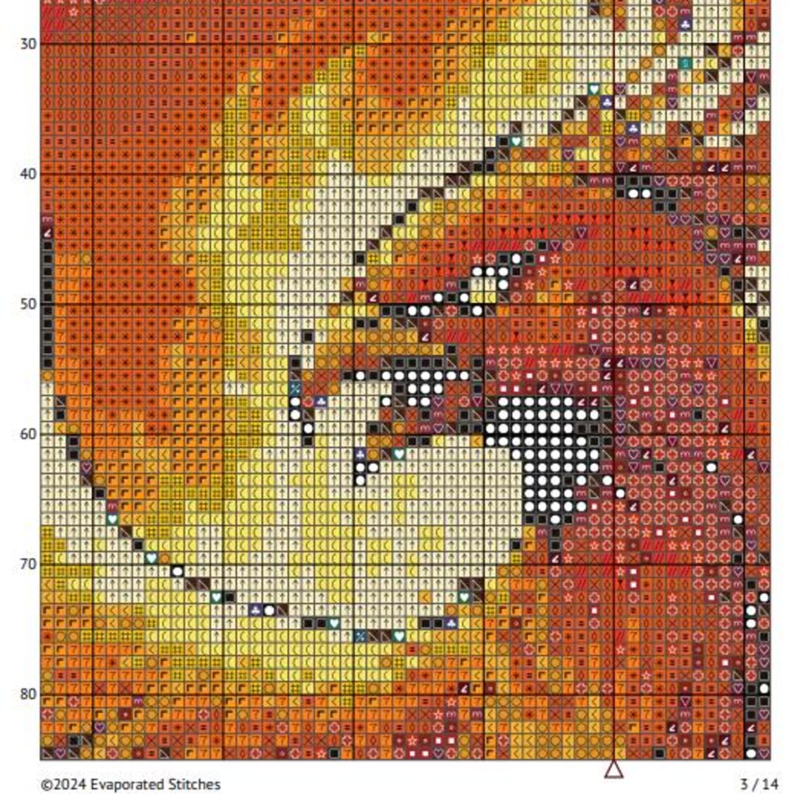 Phoenix Rising Watercolor Cross Stitch Pattern - Design Size 200 X 200 ...