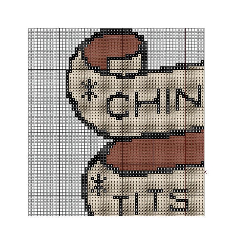 Chin up Tits Out Cross Stitch Pattern - Design Size: 100 X 105 Stitches ...
