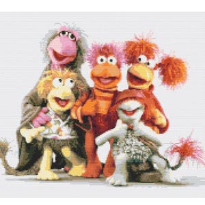Fraggle Rock Group Hug Fan Art Cross Stitch Pattern 14 X 11.75, 200 X ...