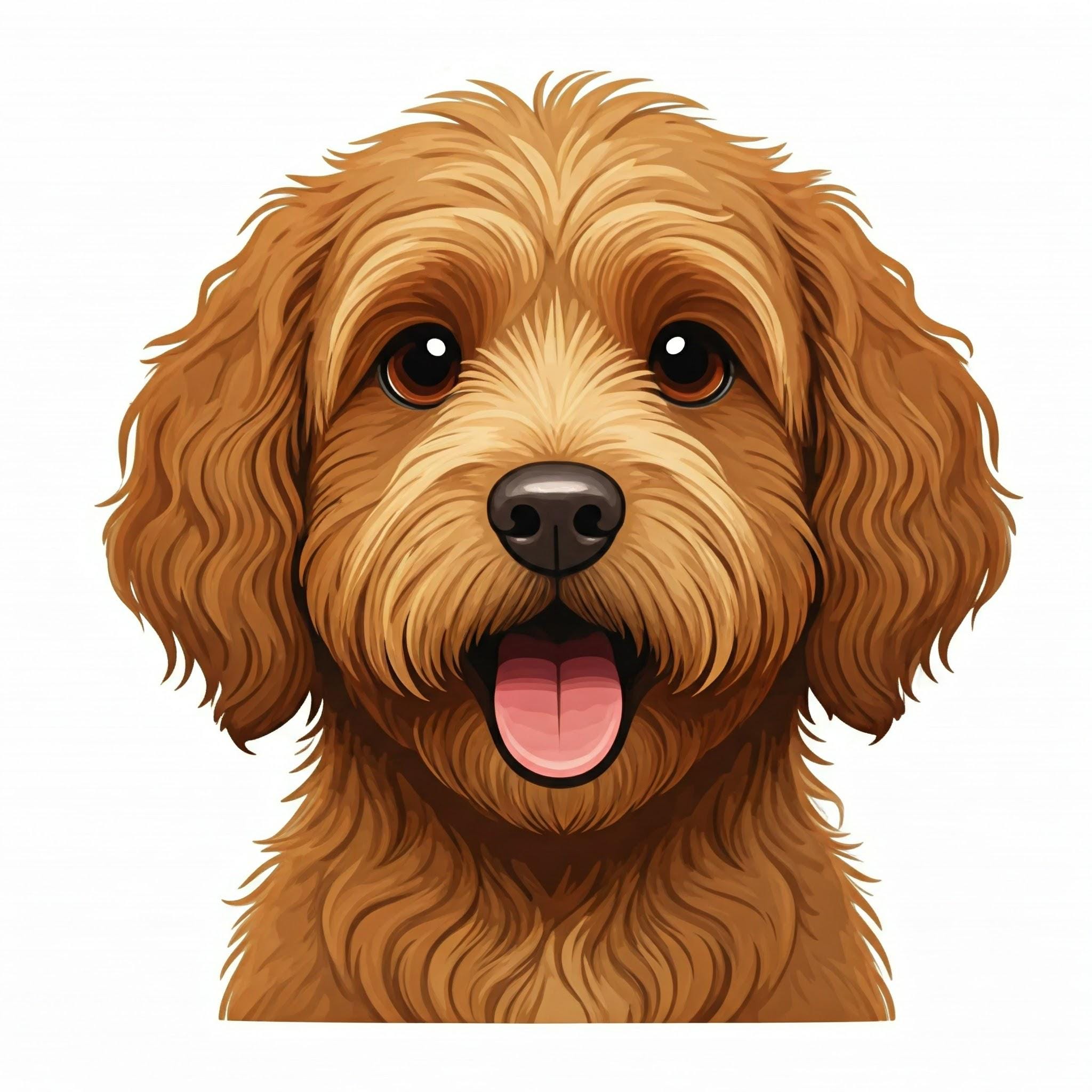 Labradoodle Puppy Portrait Cross Stitch Pattern - Design Size: 200 X ...