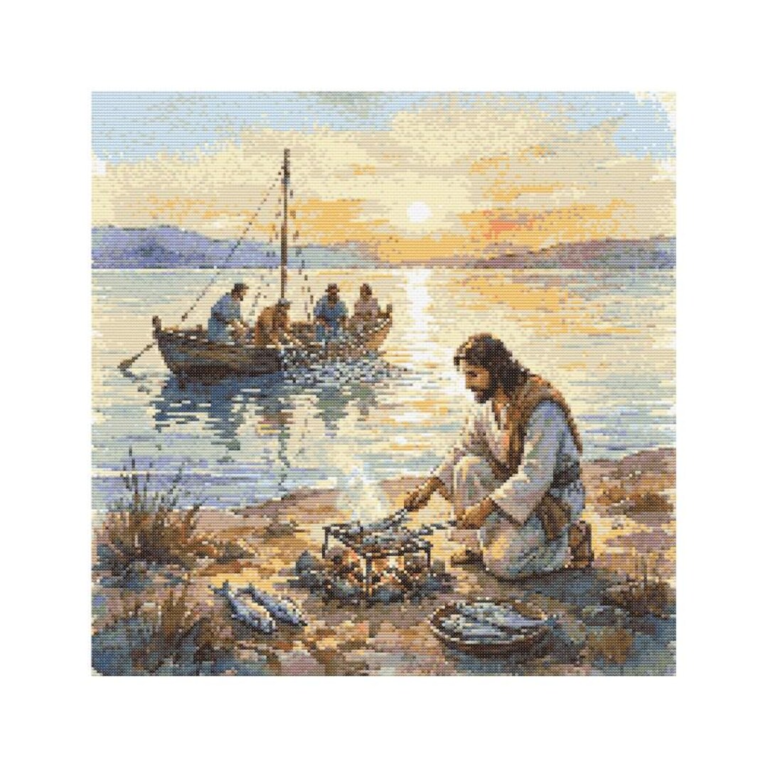 Jesus Christ of Nazareth Cross Stitch Pattern - Design Size: 200 X 200 ...