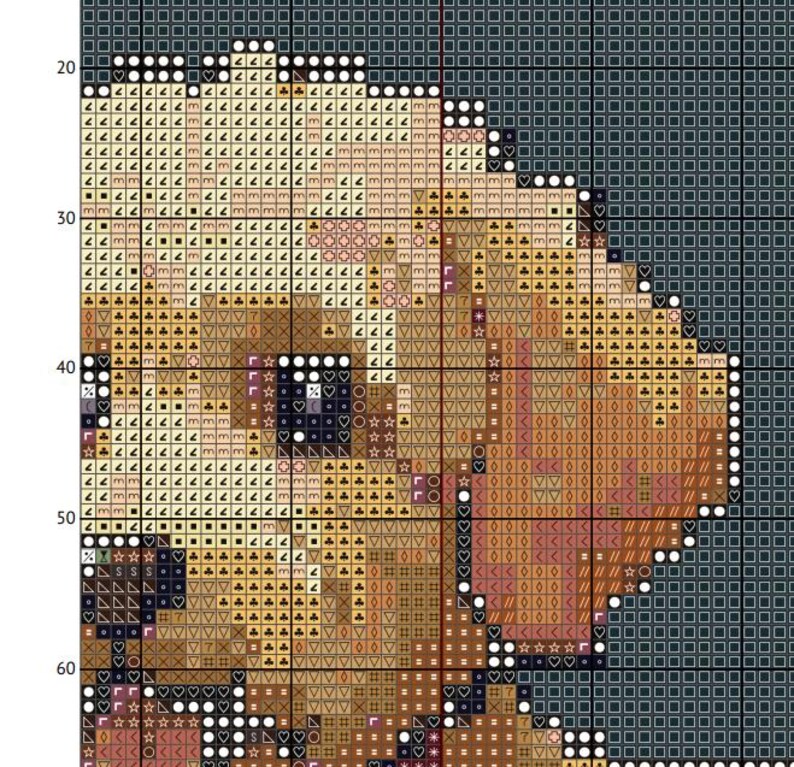 Labradoodle Dog Cross Stitch Pattern - Design Size: 160 X 160 Stitches ...