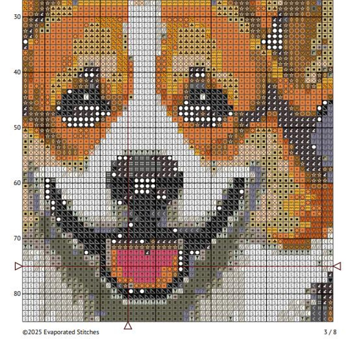 Welsh Corgi Cross Stitch Pattern Design Size: 150 X 150 Stitches - Etsy