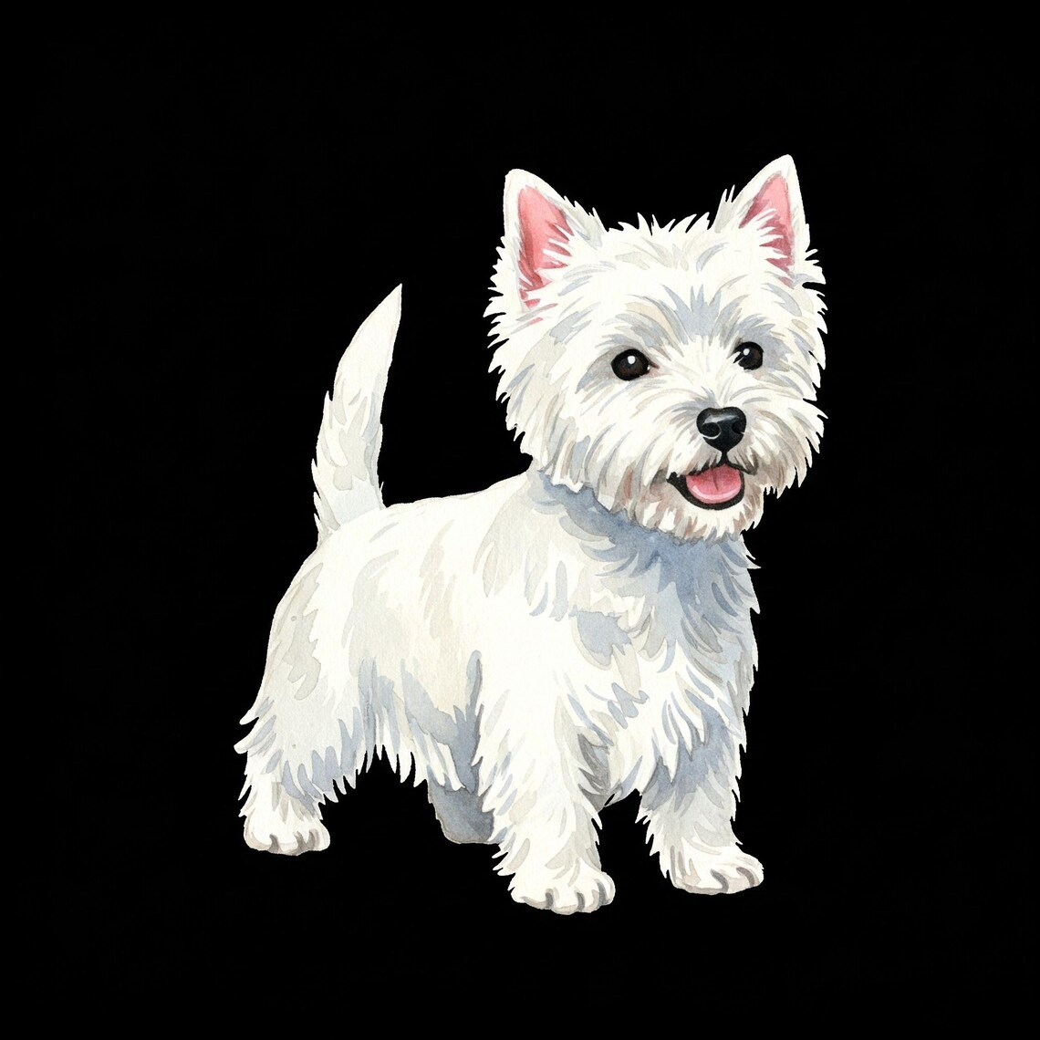 Westie Watercolor Cross Stitch Pattern - Design Size: 200 X 200 ...