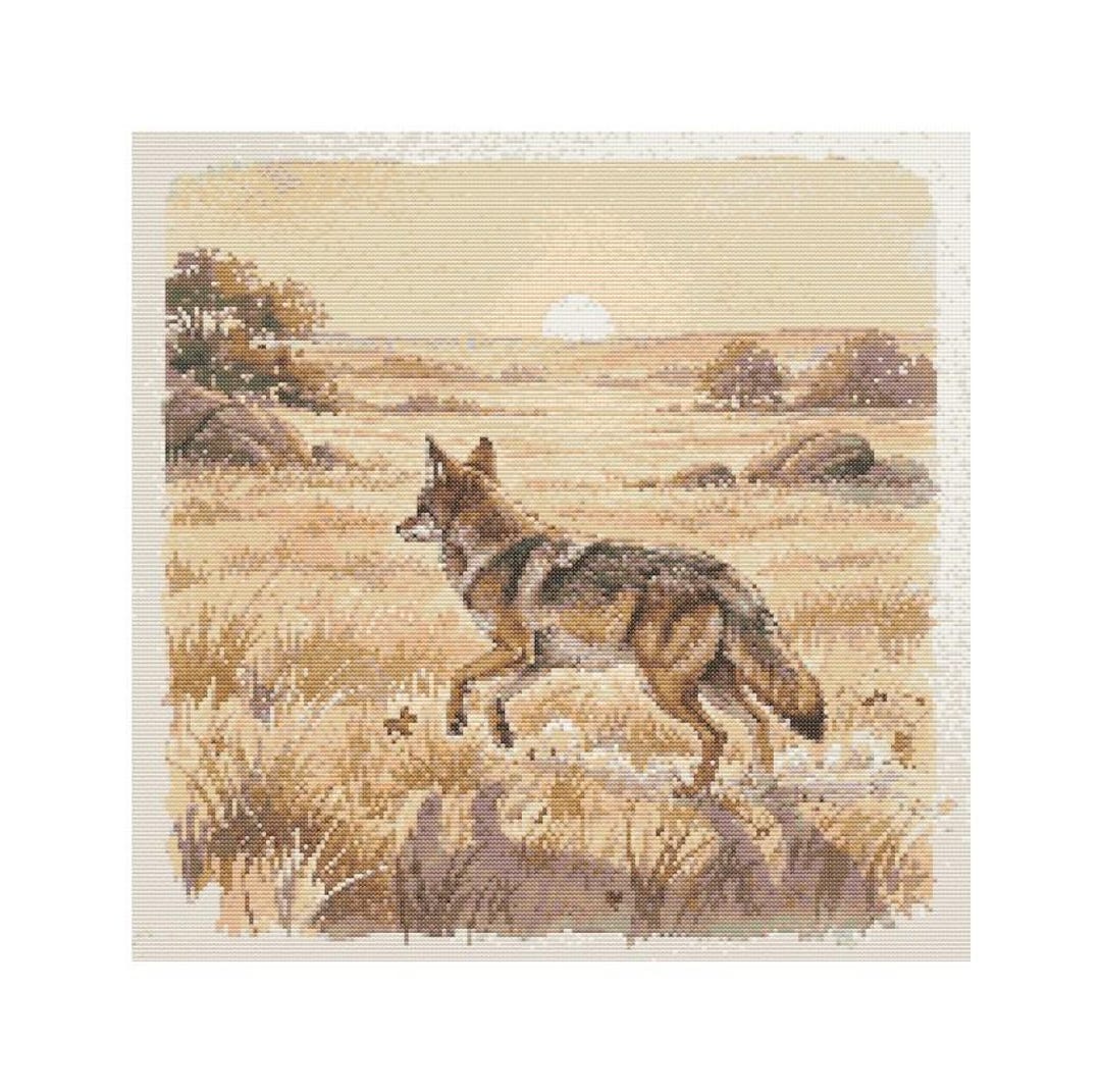 Coyote Cross Stitch Pattern - 200 X 200 Stitches - Etsy