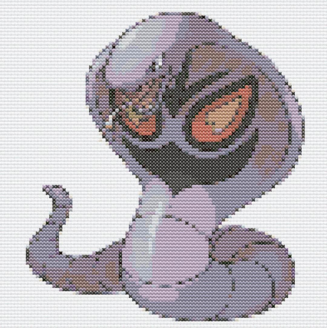 Arbok pokémon Cross Stitch Pattern Design Size: 100 X 96 Stitches - Etsy