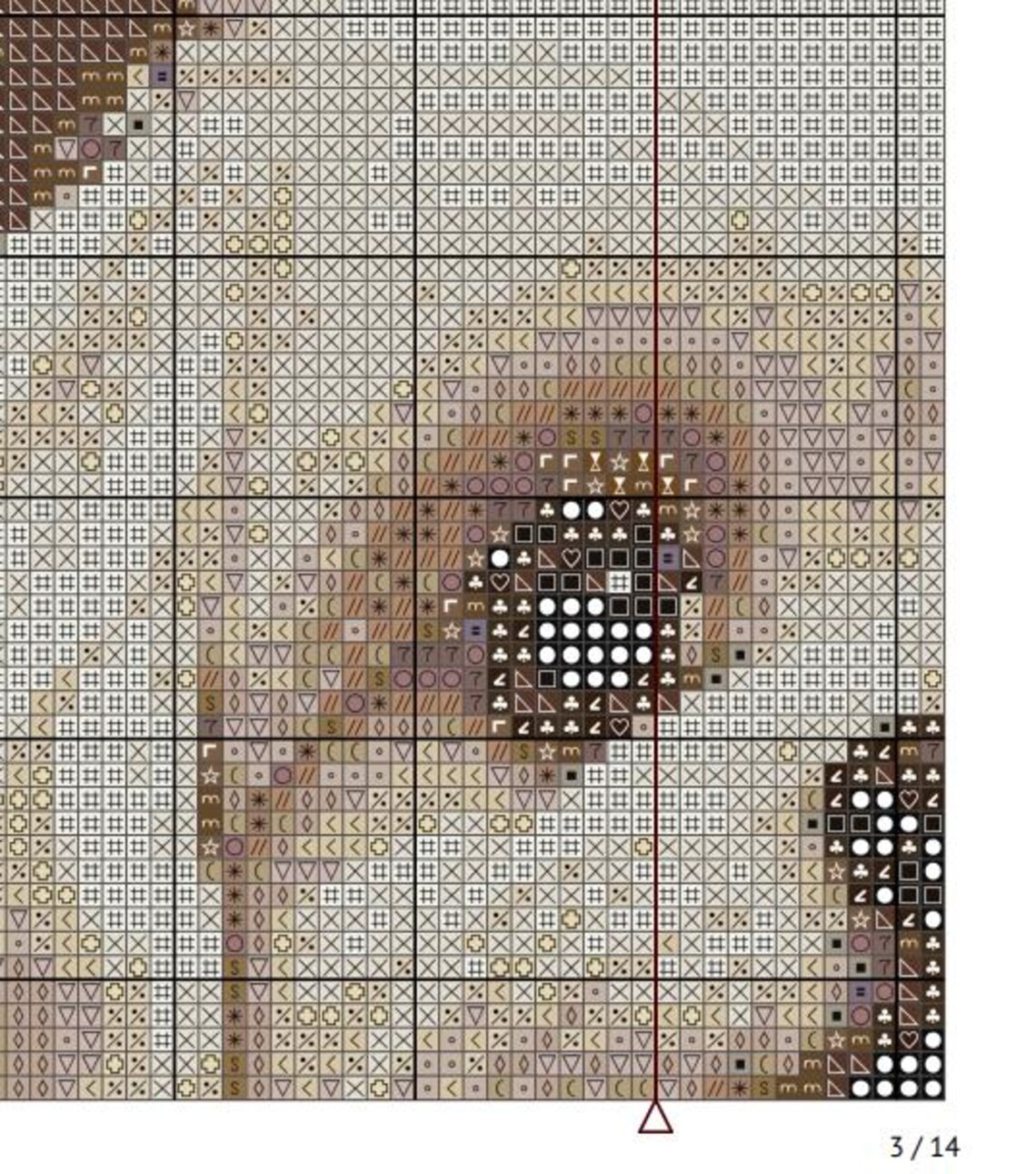 Maltipoo Dog Cross Stitch Pattern - Design Size: 200 X 200 Stitches - Etsy