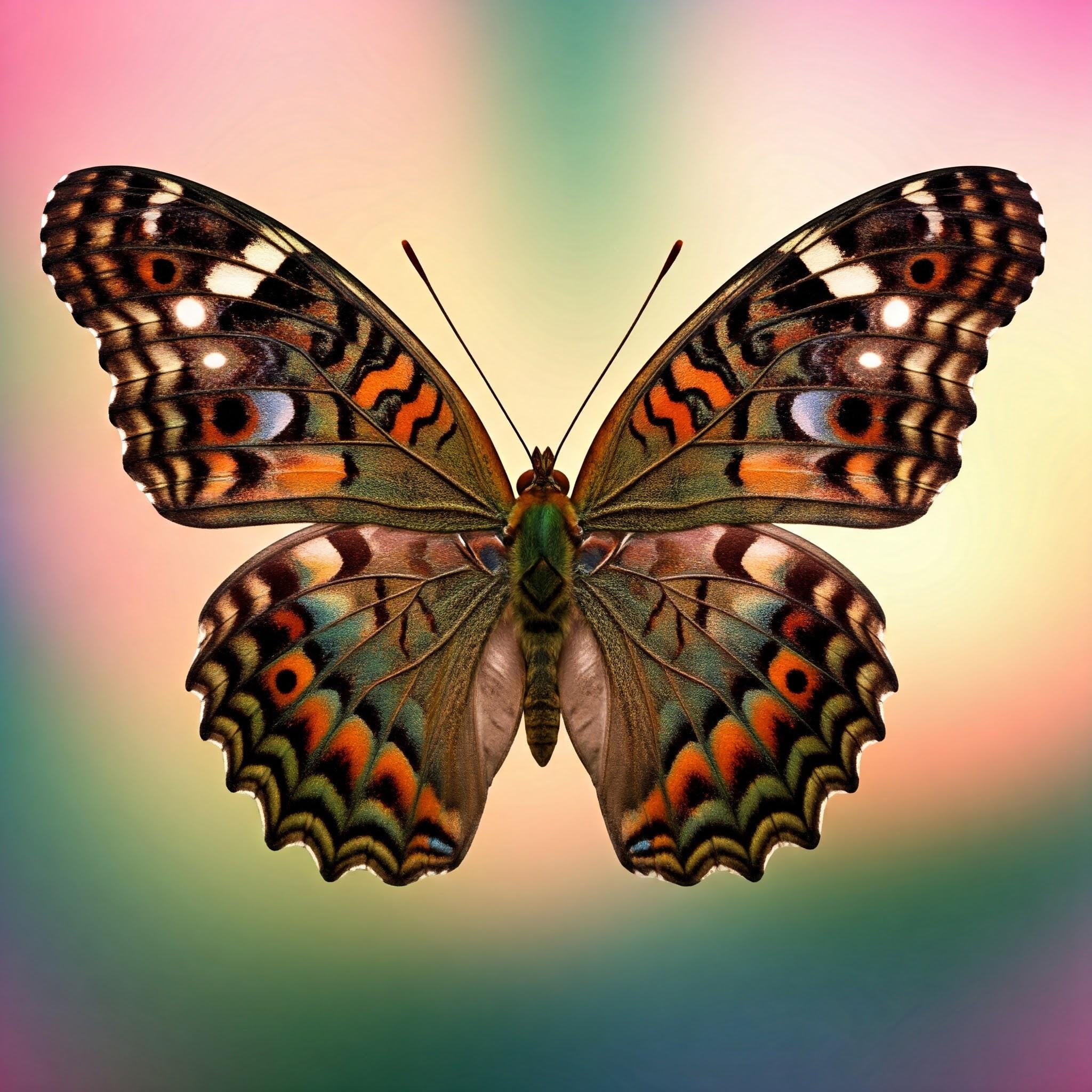 Butterfly Cross Stitch Pattern - Design Size: 200 X 200 Stitches - Etsy
