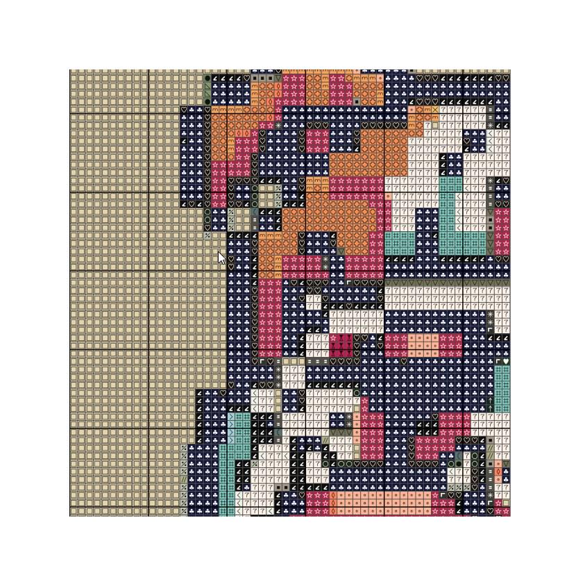 Bulldog Cross 8-bit Stitch Pattern - Design Size: 200 X 200 Stitches - Etsy