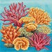 Ocean Coral Watercolor Cross Stitch Pattern - Design Size: 200 X 200 ...