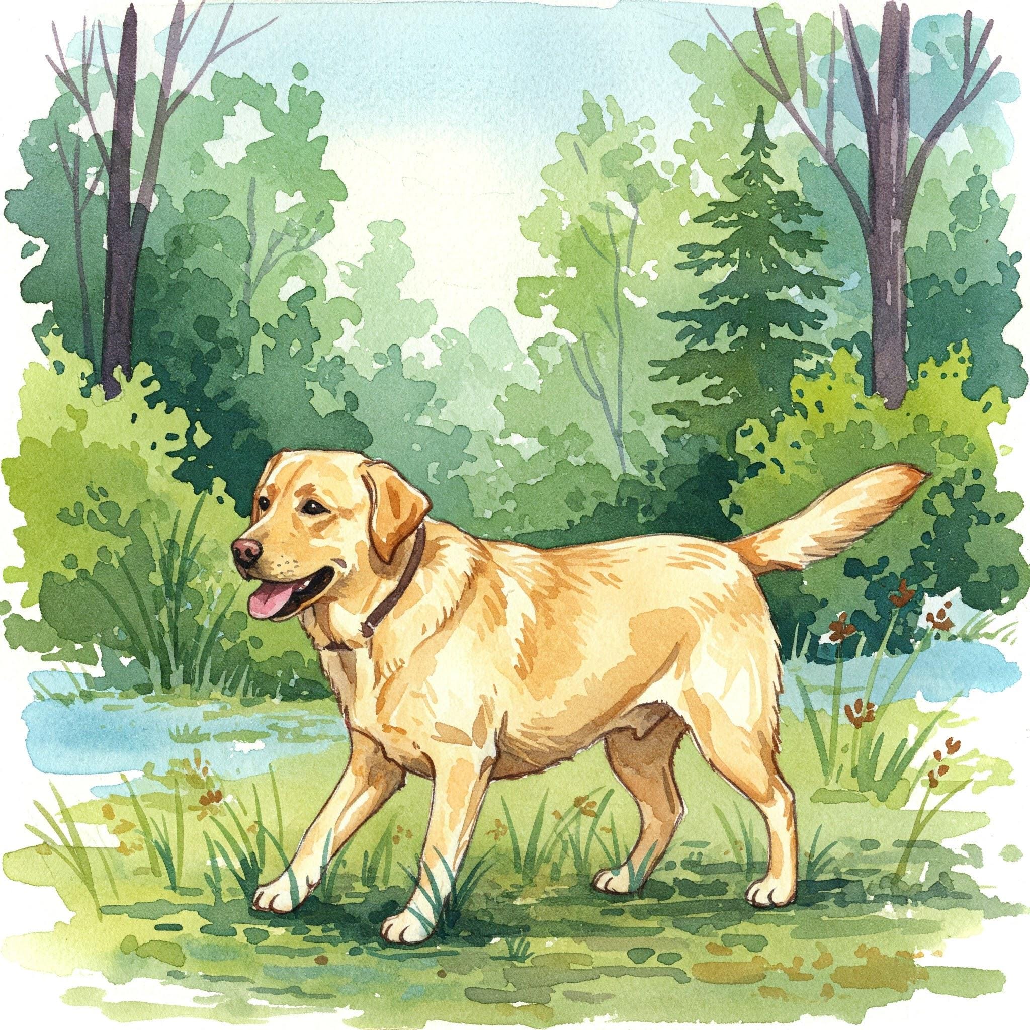 Yellow Labrador Retriever Dog Cross Stitch Pattern - Design Size: 200 X ...