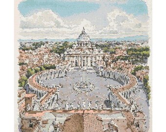 Rome Cross Stitch Pattern - Etsy