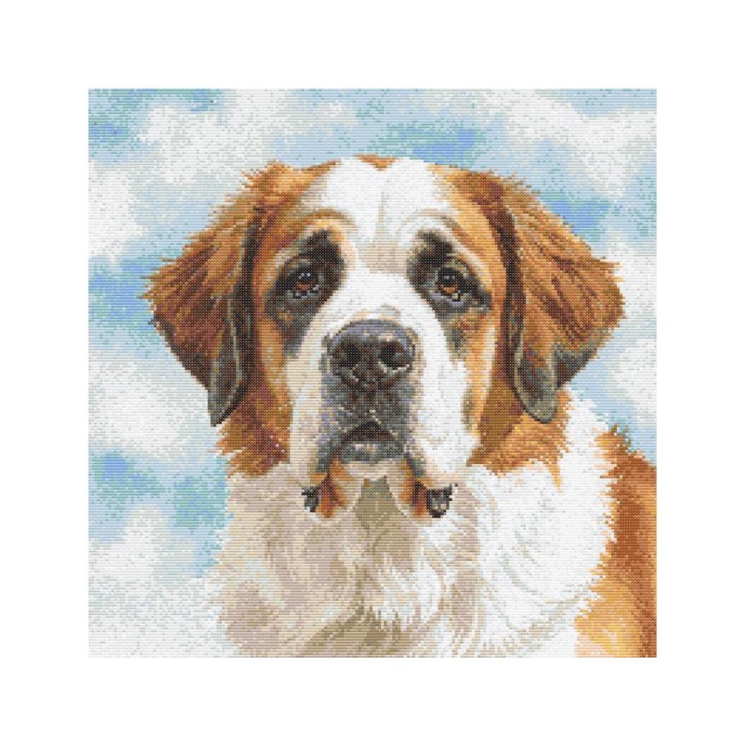 Saint Bernard Cross Stitch Pattern - Design Size: 200 X 200 Stitches - Etsy