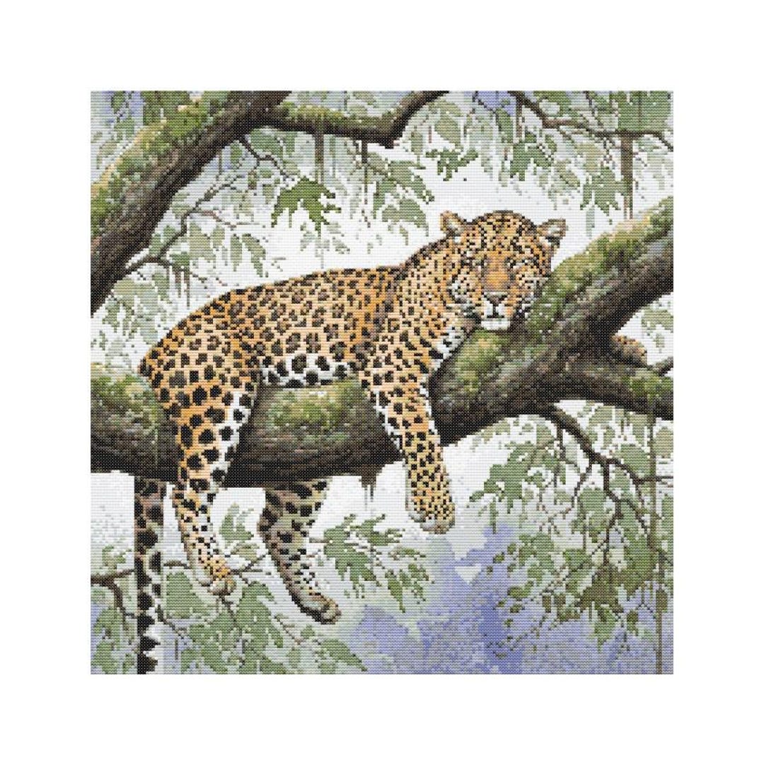 Leopard Watercolor Cross Stitch Pattern - Design Size: 200 X 200 ...