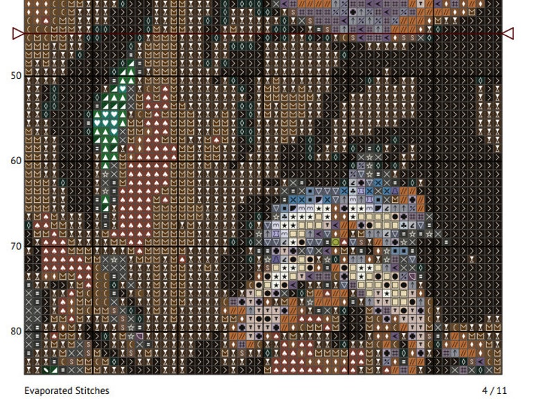 Sarah and Ludo, Labyrinth Cross Stitch Pattern - 18000 Stitches, (200 X ...