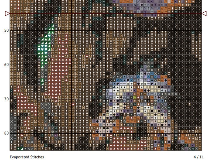 Sarah and Ludo, Labyrinth Cross Stitch Pattern - 18000 Stitches, (200 X ...